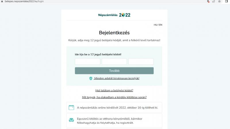 Népszámlálás - KSH: már csak ezen a héten lehet online kitölteni a kérdőíveket